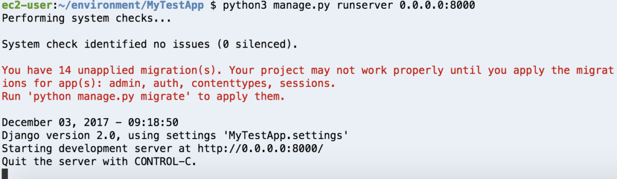 AWS Cloud9でDjangoアプリを作成| Django 入門 | Tech-Joho.info